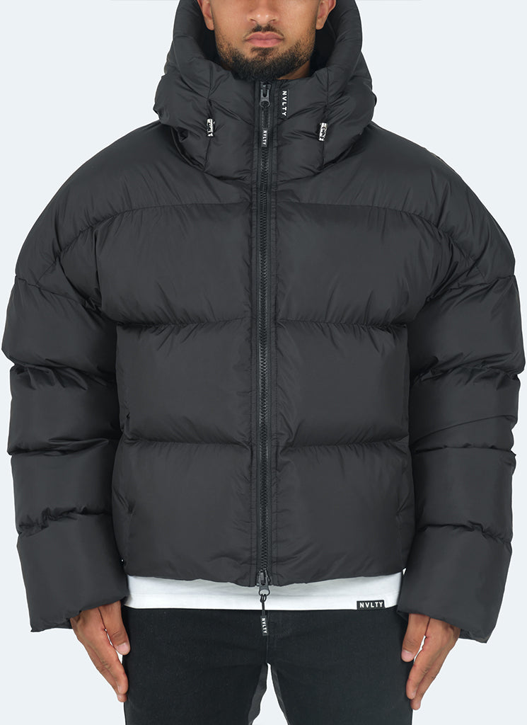 NVLTY - Vintage Puffer Jacket - Black – N V L T Y