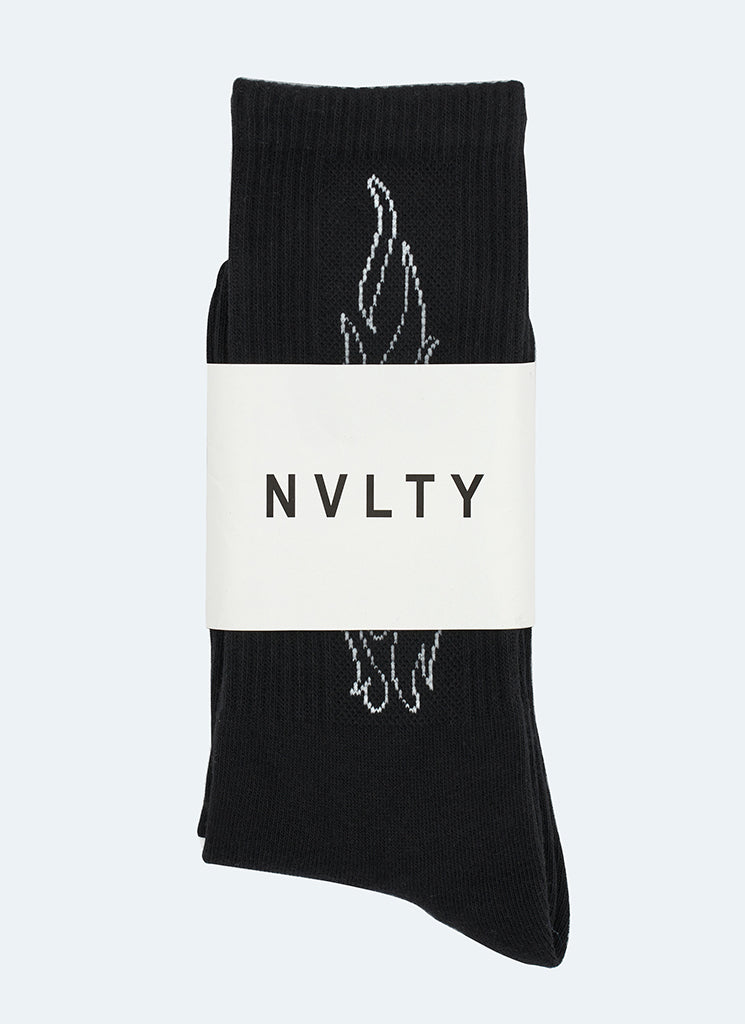 Flame Socks - Black – N V L T Y