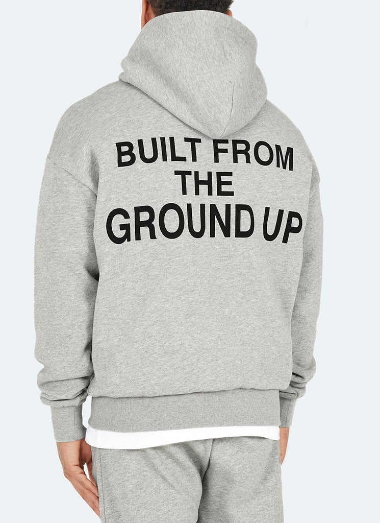 Built From The Ground Up Hoodie - Grey – N V L T Y