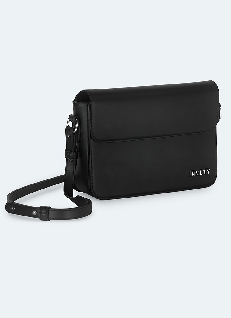 Leather Crossbody Bag - Black – N V L T Y