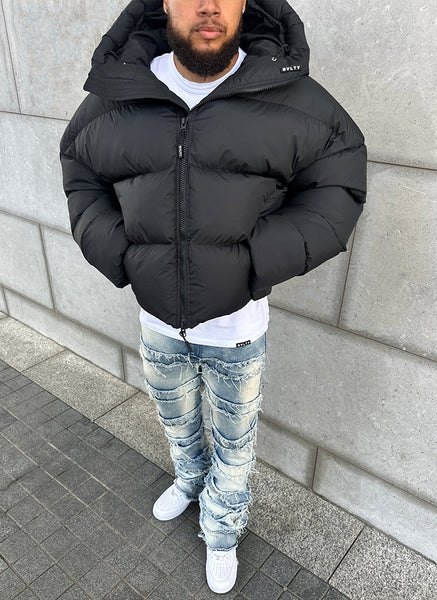 NVLTY - Vintage Puffer Jacket - Black – N V L T Y