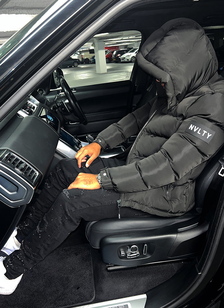 NVLTY - Essential Puffer Jacket - Black – N V L T Y